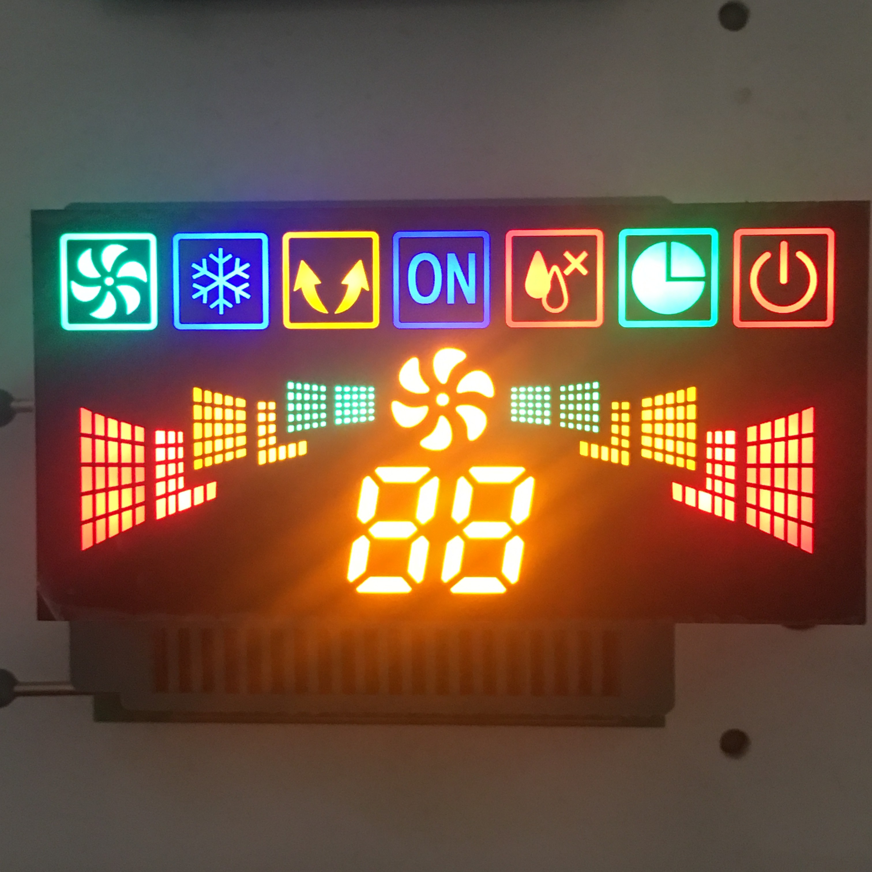 Özel 7 Bölümlü LED Ekran Modülü